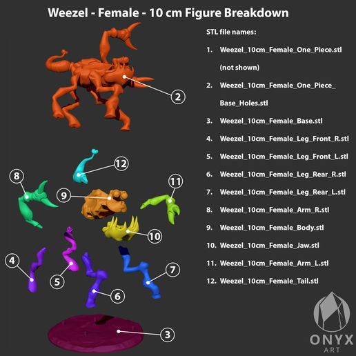 ♀️ Neverhood - Weezel Female・ STL File for 3D printing・Cults