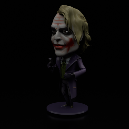 🃏 Joker 3D Model High Quality STL for Printing and Collectibles Low ...
