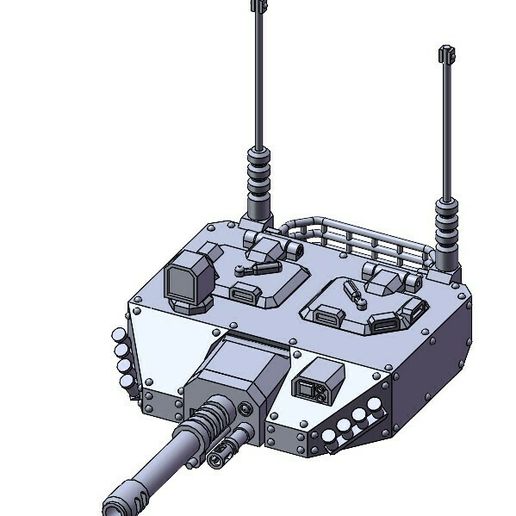🪖 Warrior Patten Imperial APC Turret・ 3D File for 3D printing・Cults