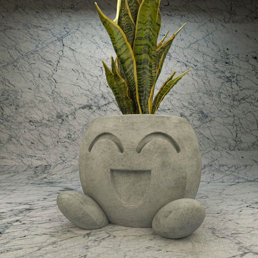 Free STL file Smiling pot 🪴 ・3D printable model to download・Cults