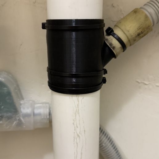 🔌 Washing Machine Drain Pipe Connector・ STL File for 3D printing・Cults