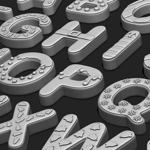 3d Letters Alfabet Az