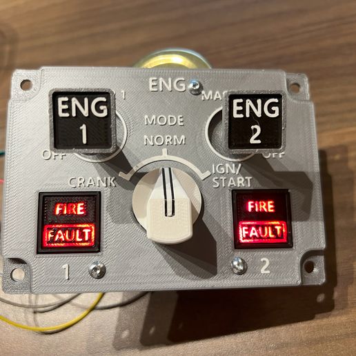 ️ AIRBUS A320 DIY Series - ENGINE START PANEL・ STL File for 3D printing ...