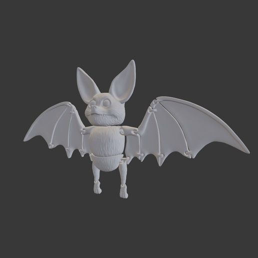 STL file ARTICULATED Fall Bat FLEXI 🍂 (OBJ)・Model to download and 3D ...