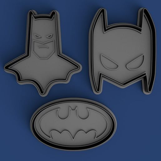 🍪 batman cookie cutter set・ 3D File for 3D printing・Cults