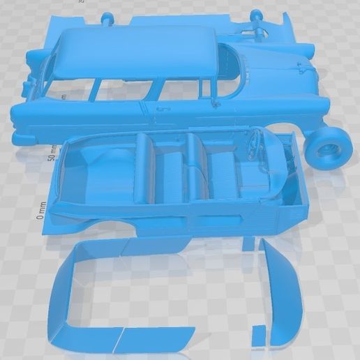 🚙 Chevrolet Nomad Wagon 1955 Printable Car・ 3D File for 3D printing・Cults