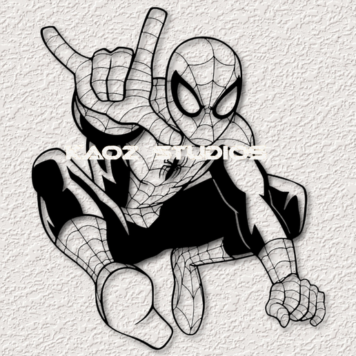 spiderman throwing web drawing