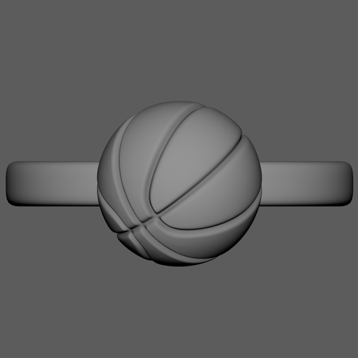 🏀 Basketball Ring – 3D Printable Finger Ring 8 Sizes (16–23 mm)・Free ...