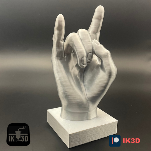 Hand Gesture Sculpture Rock On / Horns・ STL File for 3D printing・Cults