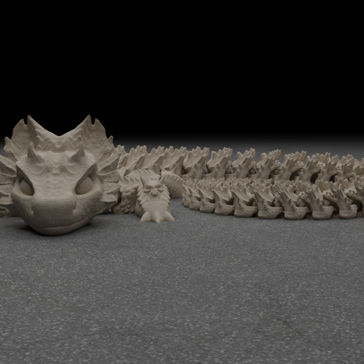 🐉 Articulated Dragon 006・ STL File for 3D printing・Cults