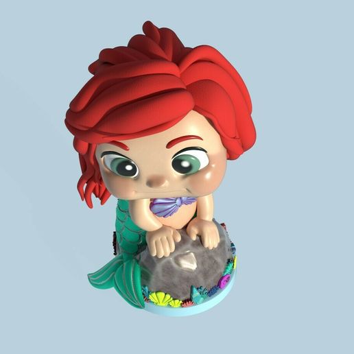 🧜‍♀️ Ariel The Little Mermaid・ STL File for ・Cults