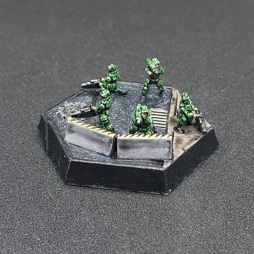 🧲 BattleTech 6mm 3D Infantry and Battle Armor Hex Bases・3D Print with ...