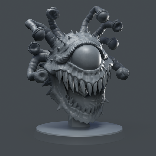 🧟 D&D - Zombie Beholder・Free STL File for 3D printing・Cults