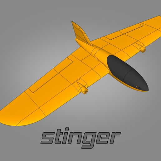 🛩️ Stinger V2・Free 3D File for ・Cults