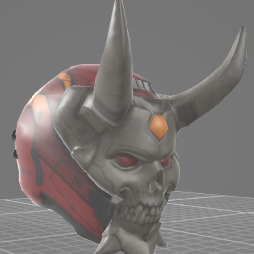 💀 Skull face helmet・Free OBJ File for ・Cults