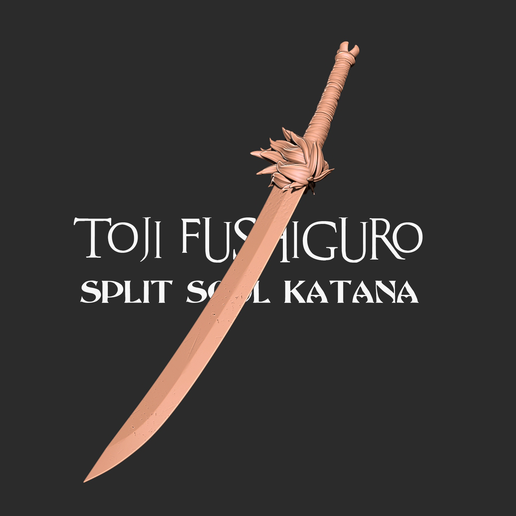 🧙 Split Soul Katana - Toji Fushiguro Jujutsu Kaisen・ STL File for 3D ...