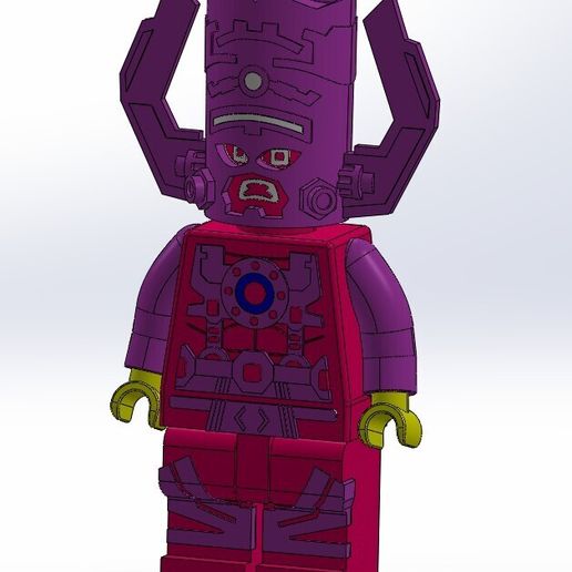 🧱 galactus-lego gigante custom・Archivo STL para Impresión 3D・Cults