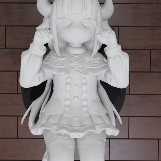 🐉 Kanna Kamui Sitting Dragon Maid・ STL File for 3D printing・Cults