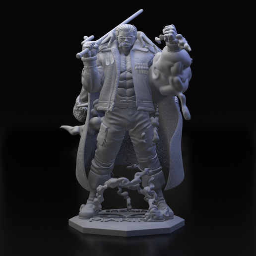 🗿 smoker - one piece・ STL File for 3D printing・Cults