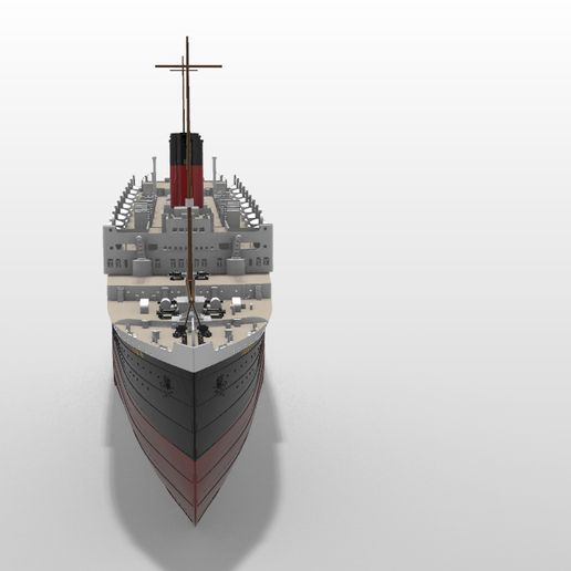 🌊 S.S. PARIS (1916/1929) ocean liner printable model - full hull and ...
