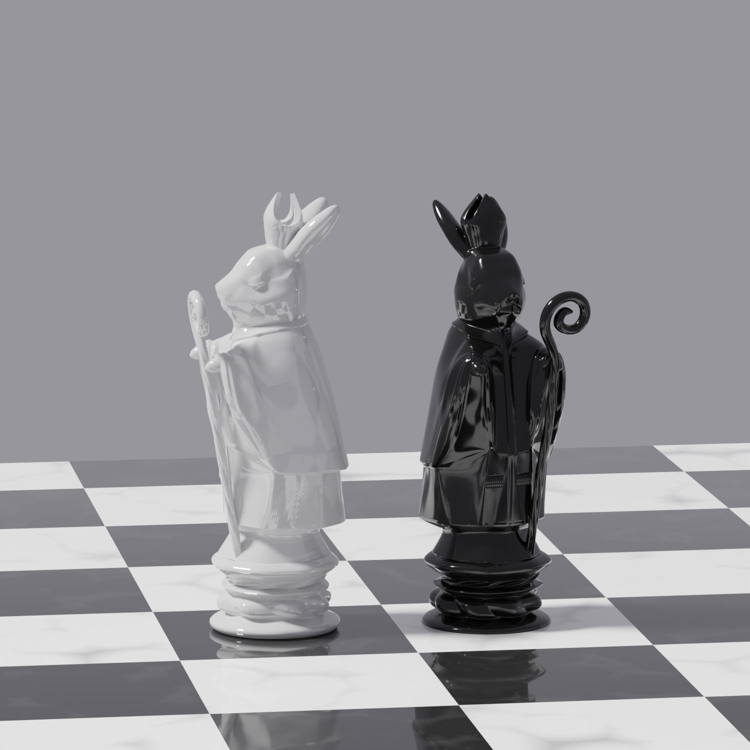 3D file Rabbit Chess Bishop・Model to download and 3D print・Cults