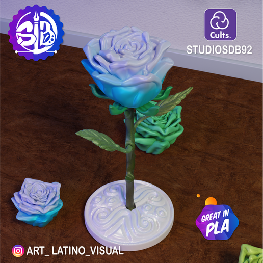 🏗 ROSES - 3MF - STL NOT SUPPORT -PLACE STL・ STL File for 3D printing・Cults