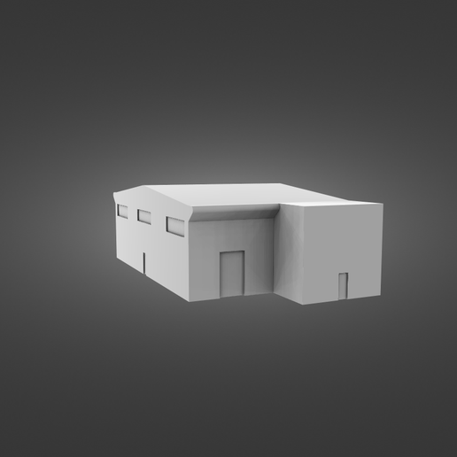 STL file 1/400 Scale Model Airport Fire Station 🔥 ・3D printable model ...