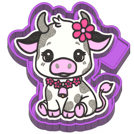 🐄 Cute Cow Freshie STL Mold Housing・ STL File for 3D printing・Cults
