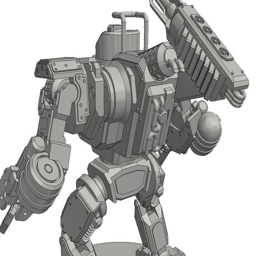 🤖 'Castlex-B' Battle Automaton・Free 3D File for ・Cults
