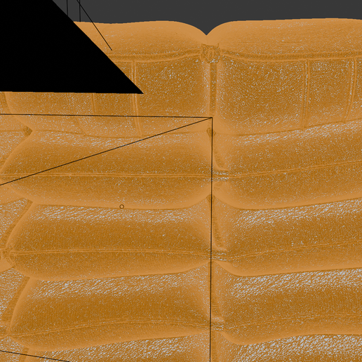 🎲 Defensive Sandbag Wall for 3D print・ STL File for 3D printing・Cults
