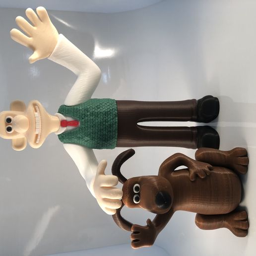 3D printable Wallace and Gromit • made with Anet A8・Cults