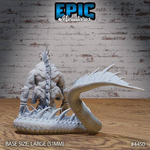 3D file Naga Savage ‧ DnD Miniature ‧ Tabletop Miniatures ‧ Gaming ...