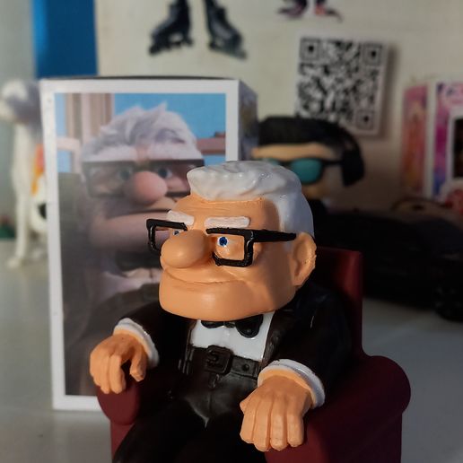 ⬆️ Carl From Up Movie・ STL File for 3D printing・Cults
