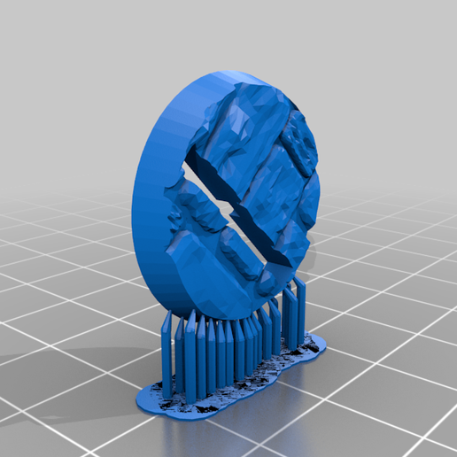 Free 3D file 25mm Stonework Textured Bases with Slot 🧸 ・3D print design ...