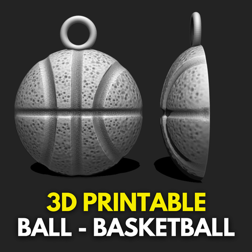 🏀 Ball Basketball Pendant Medal - 3D STL File for 3D Printing・ 3D File ...