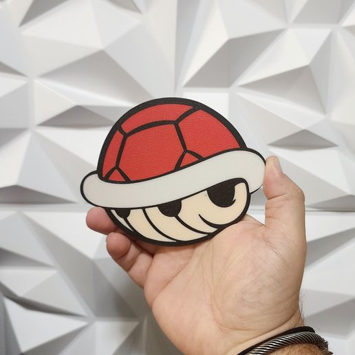 🐚 Super Mario Shell Coaster・Free 3MF File for ・Cults