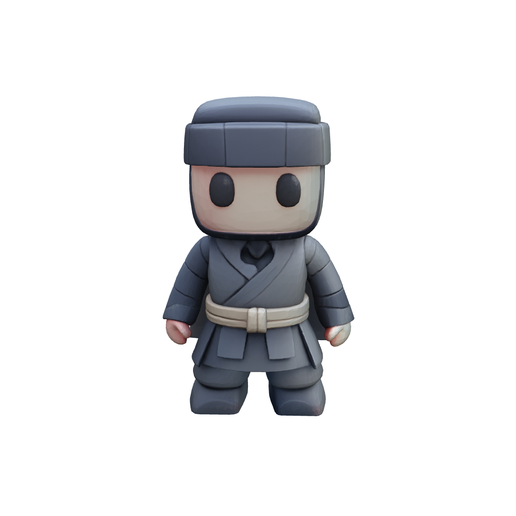 STL file ninja figure in a cape 🥷 ・3D printable design to download・Cults