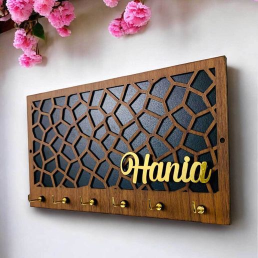 🔑 Personalized Rectangular Key Holder Laser Cut Files & SVG Files ...