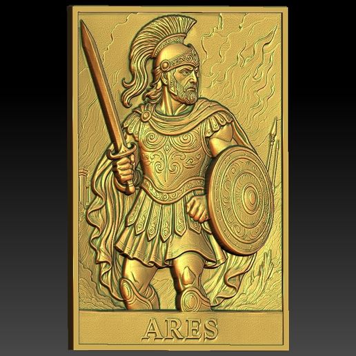 👼 Ares CNC Relief Model・ STL File for 3D printing・Cults