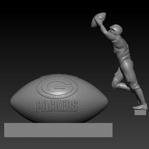 🏈 NFL - Green Bay Packers football mascot statue destop・ STL File for ...
