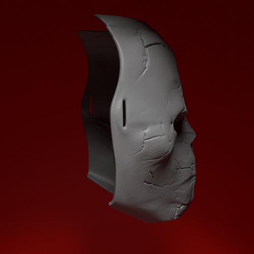 🎃 Halloween Skull Party Horror Face Cosplay Mask 3D print model・ STL ...