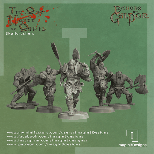 3D file Orc Skullcrushers 🎲 ・Template to download and 3D print・Cults