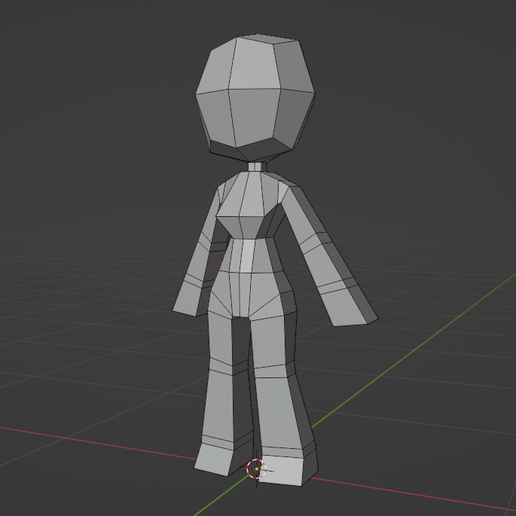 🎨 Art Base GirL LowPoly・Free STL File for 3D printing・Cults