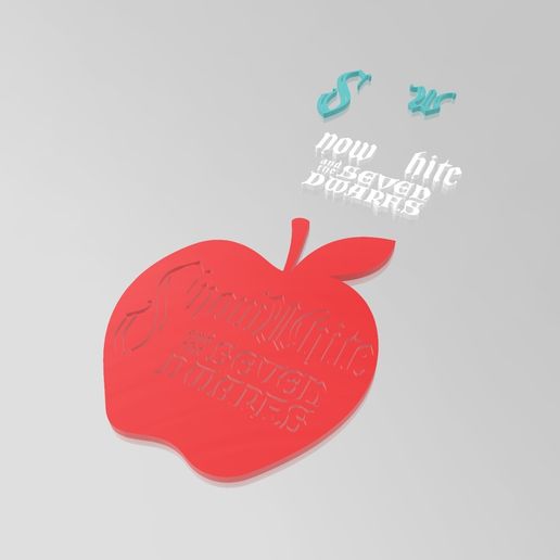🌨️ SNOW WHITE LOGO・ STL File for 3D printing and CNC machining - Laser ...