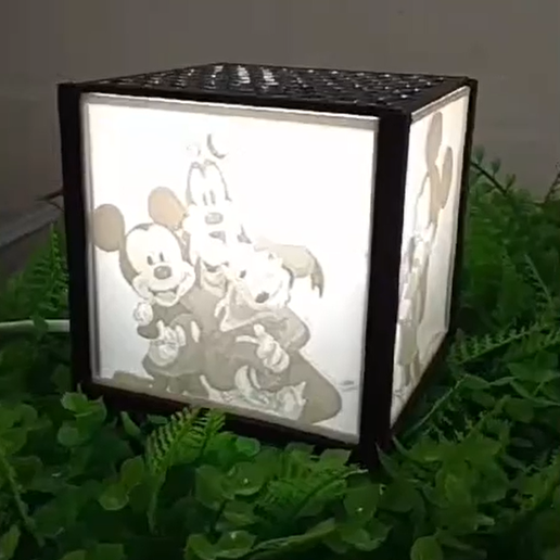 🐁 MICKEY MOUSE LAMP WITH LITHOPHONY・ STL File for 3D printing・Cults