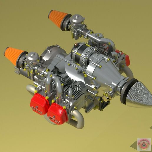 🛩️ ROTAX 912 ULS - AIRPLANE ENGINE・ STL File for ・Cults