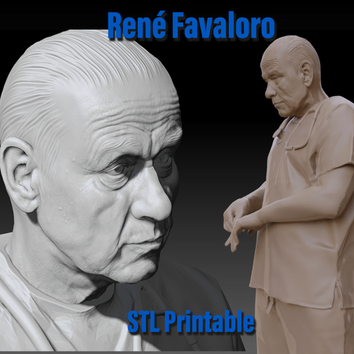 3D file Rene Favaloro Printable 🩺 ・3D printing model to download・Cults