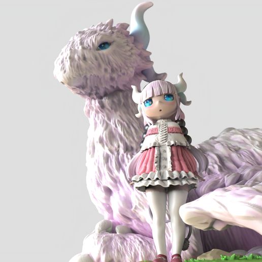 🐉 KANNA KAMUI -V1 Dragon form standing POSE - MISS KOBAYASHI'S DRAGON ...