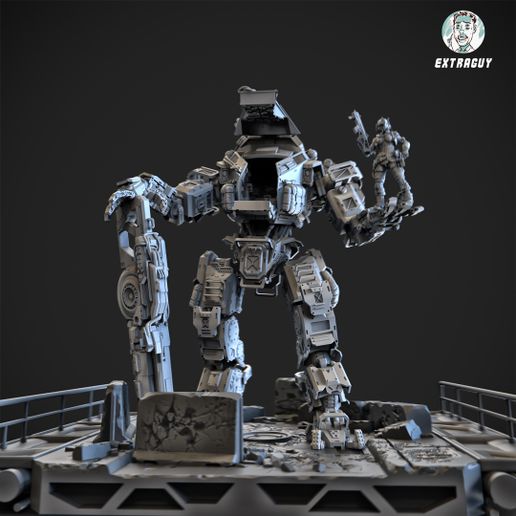 🤖 Big Particle Robot Poseable Set 100mm (approx. height)・ 3D File for ...