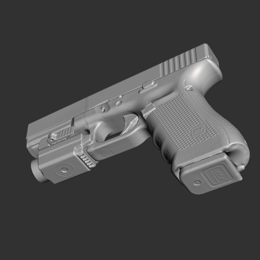STL file Glock 17 Gen4 Olight Baldr S Real Size Scan 3D Gun Mold 🔫 ・3D ...